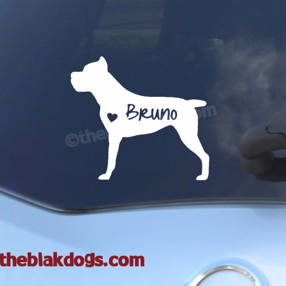 Cane Corso Silhouette Vinyl Sticker - personalized Car Decal | Blakdogs ...